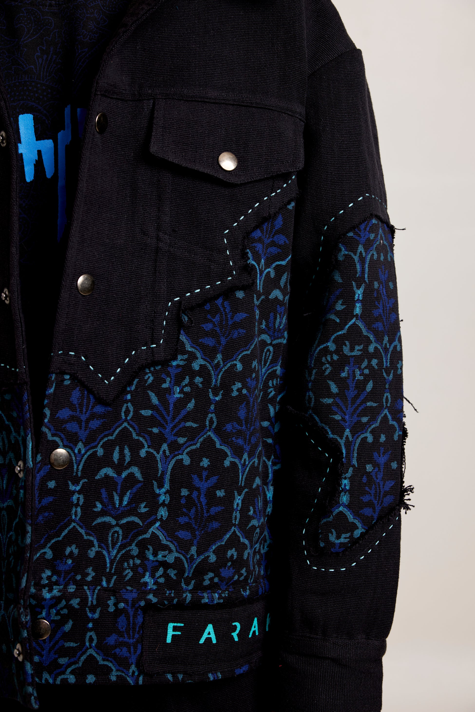 Black Khadi Handwoven - Jacket 2.0 – F A R A K